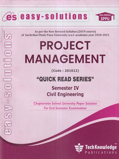 EASY-SOLUTIONS PROJECT MANAGEMENT (CIVIL ENGG. SEM 4) SPPU – BookStation