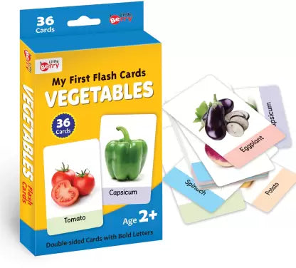 Little Berry My First Flash Cards Vegetables 36 Cards – BookStation