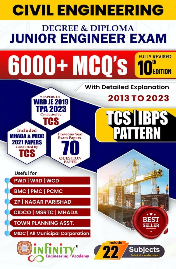 Civil Engineering Degree & Diploma Junior Engineer Exam 6000+ MCQ'S Wi ...