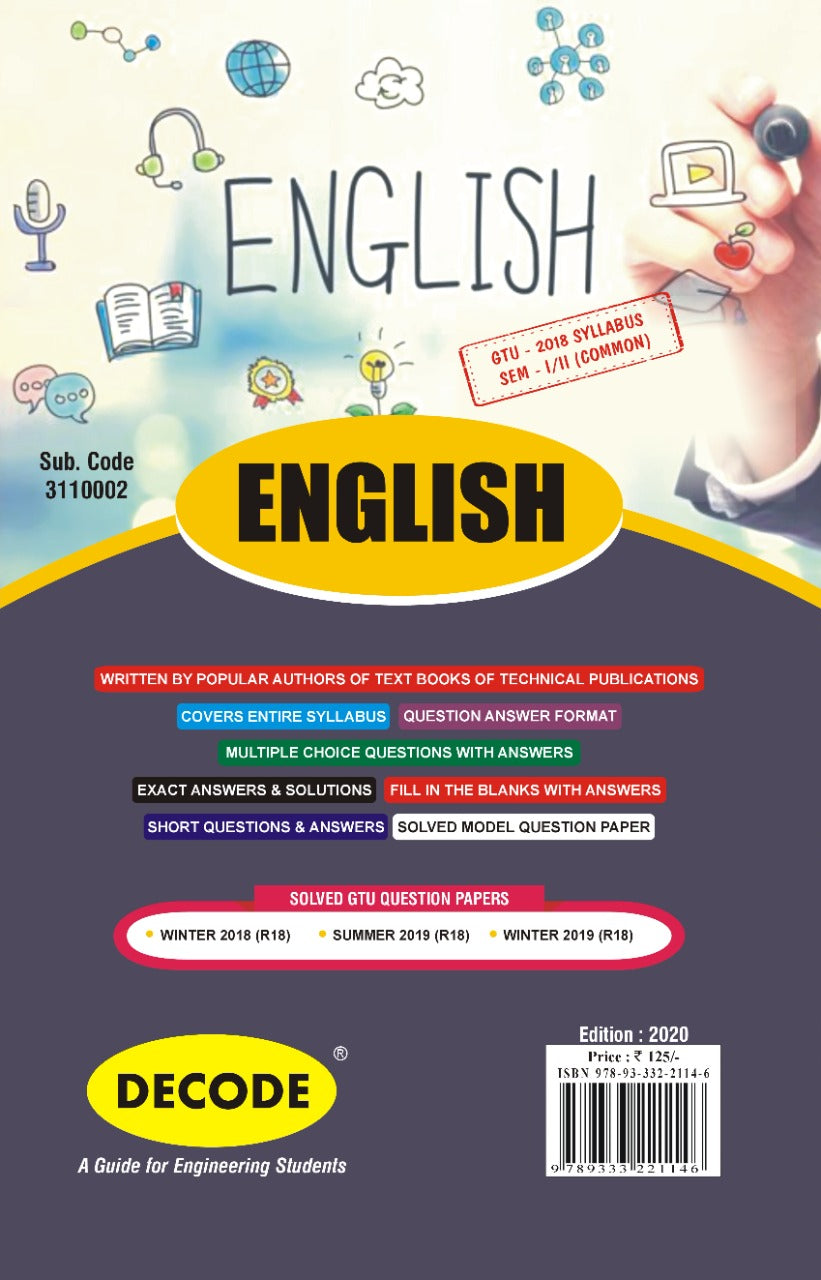 English for GTU 18 Course (I/II-COMMON - 3110002) (Decode) – BookStation