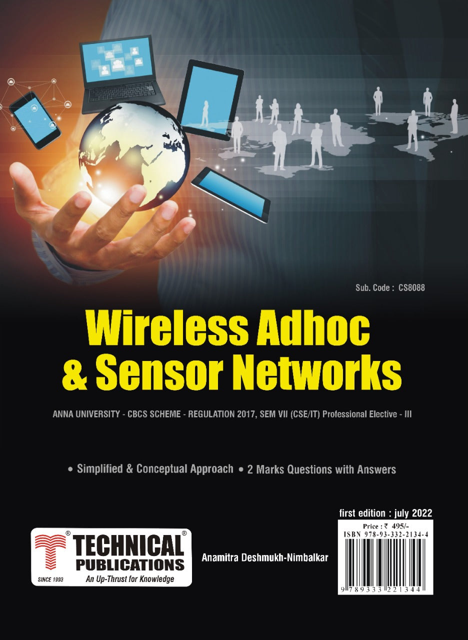 Wireless Adhoc & Sensor Networks for BE Anna University R17 CBCS (VII ...