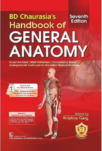 BD Chaurasia’s Handbook of General Anatomy, 7/e – BookStation