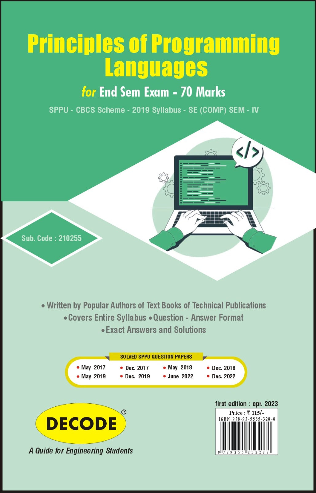 Principles of Programming Languages for SPPU 19 Course (SE - IV - Comp ...
