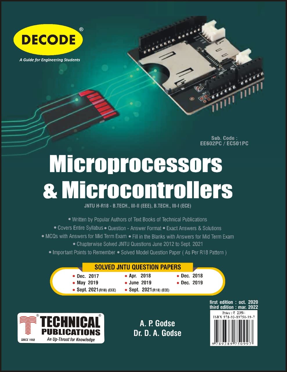 Microprocessors & Microcontrollers for JNTU-H 18 Course (III - II - EE ...