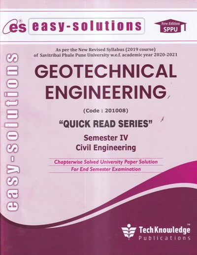 EASY-SOLUTIONS GEOTECHNICAL ENGINEERING (CIVIL ENGG. SEM 4) SPPU – BookStation