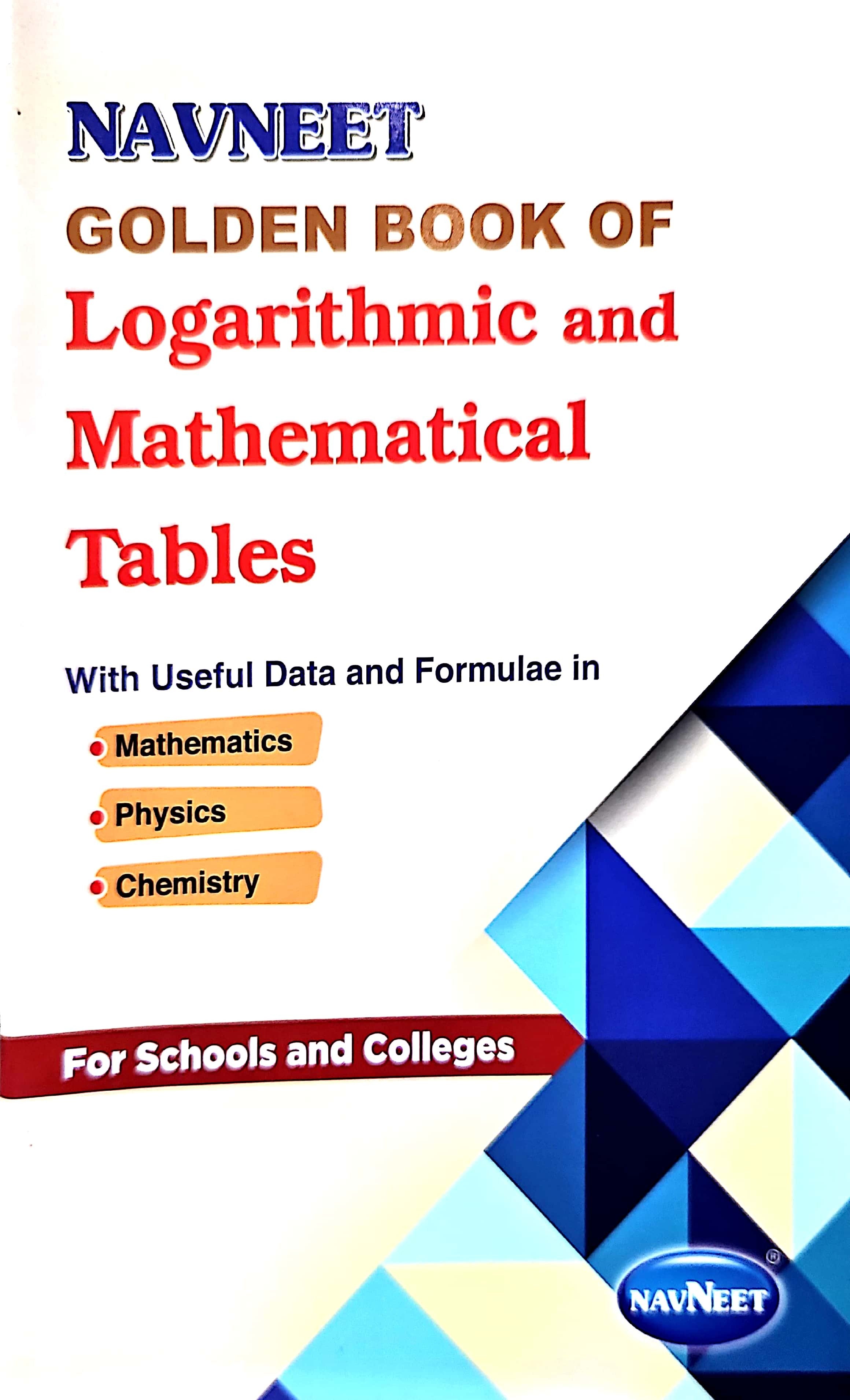 Navneet Golden Book Of Logarithmic & Mathematical Tables – BookStation