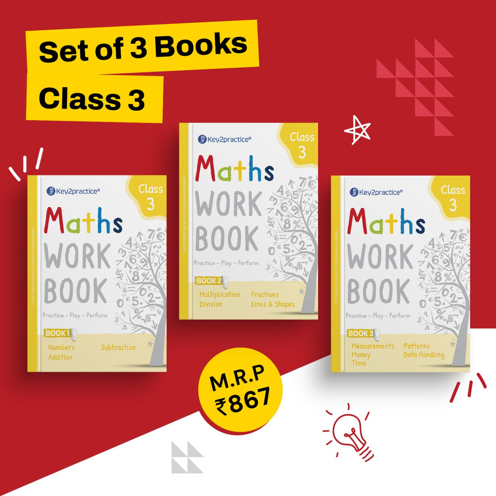 Maths Workbook Class 3 (Set of 3 Books) – BookStation