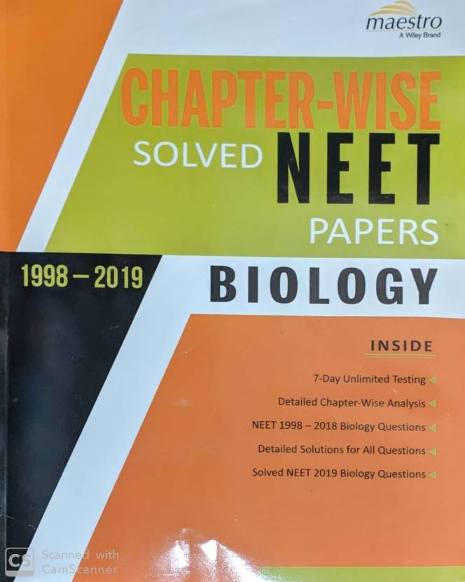 Wiley's Chapter-Wise Solved NEET Papers (1998-2019) Biology – BookStation