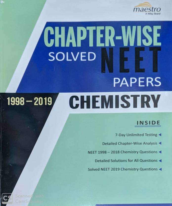 Wiley's Chapter-Wise Solved NEET Papers (1998-2019) Chemistry – BookStation