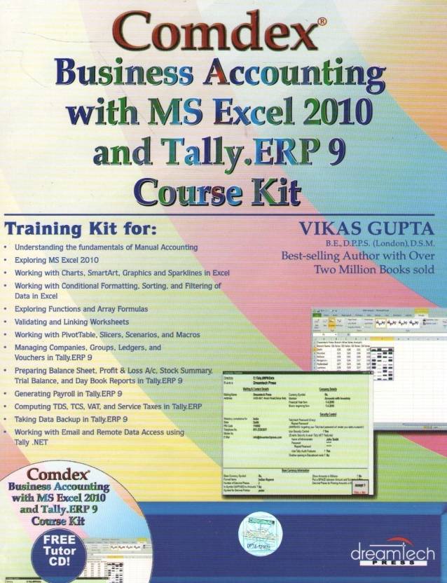 Comdex Business Accounting with MS Excel and Tally ERP 9 Course kit, w ...