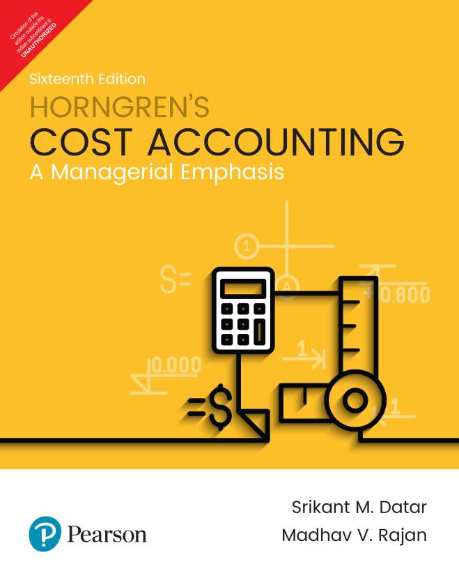Horngren’s Cost Accounting, 16e – BookStation