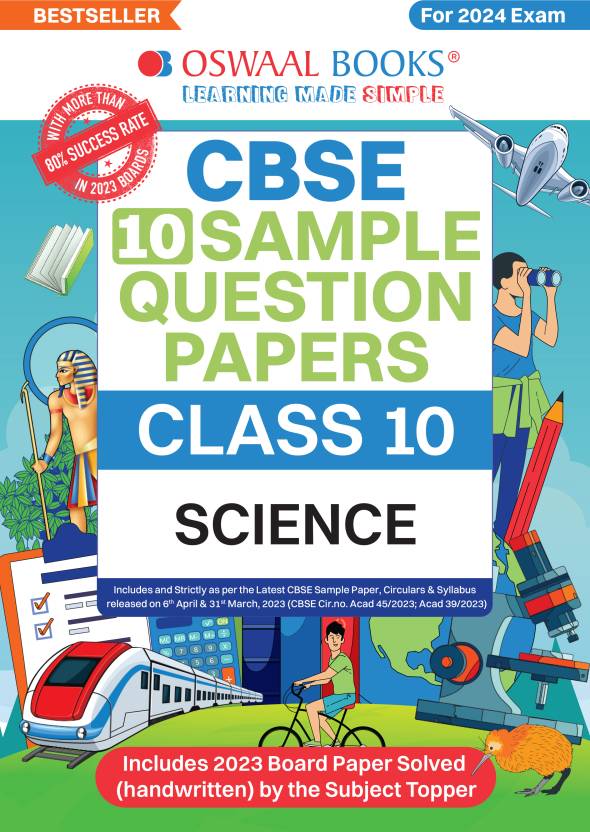Oswaal CBSE Sample Question Papers Class 10 Science Book (For 2024 Exa ...