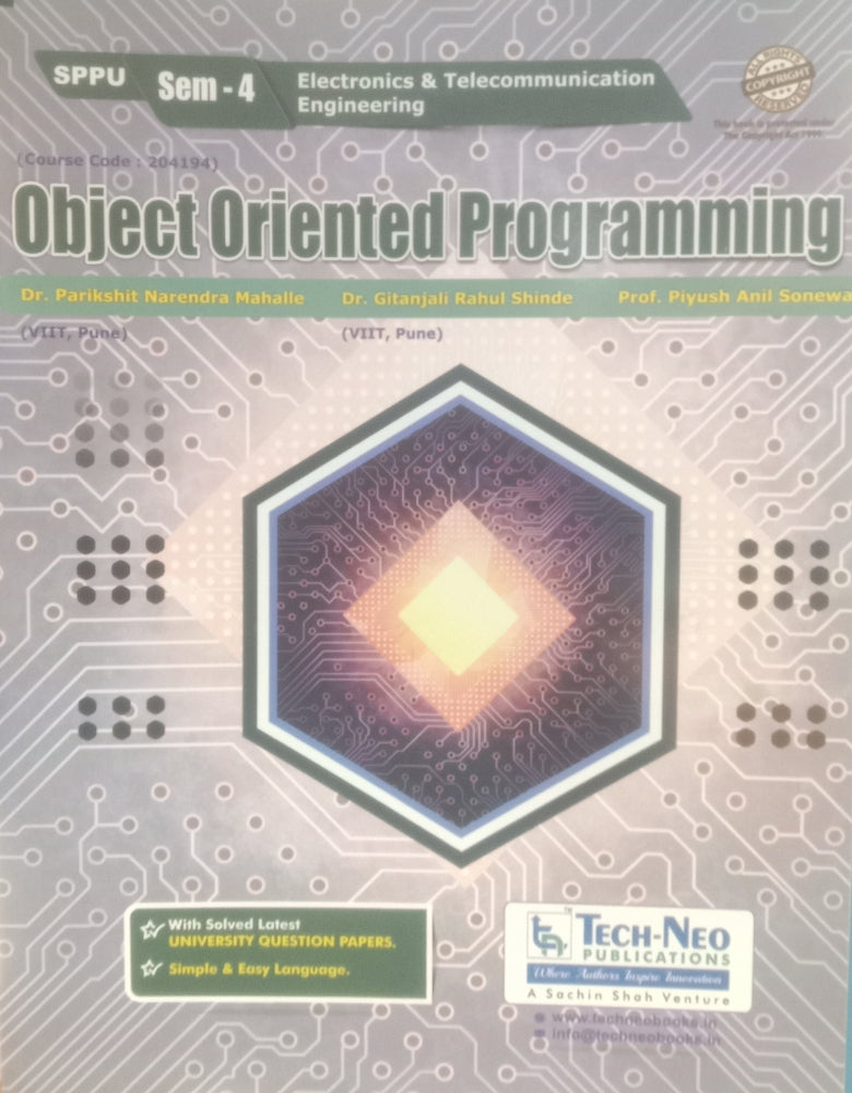 Object Oriented Programming : Sem IV (Electronics & Telecommunication – BookStation