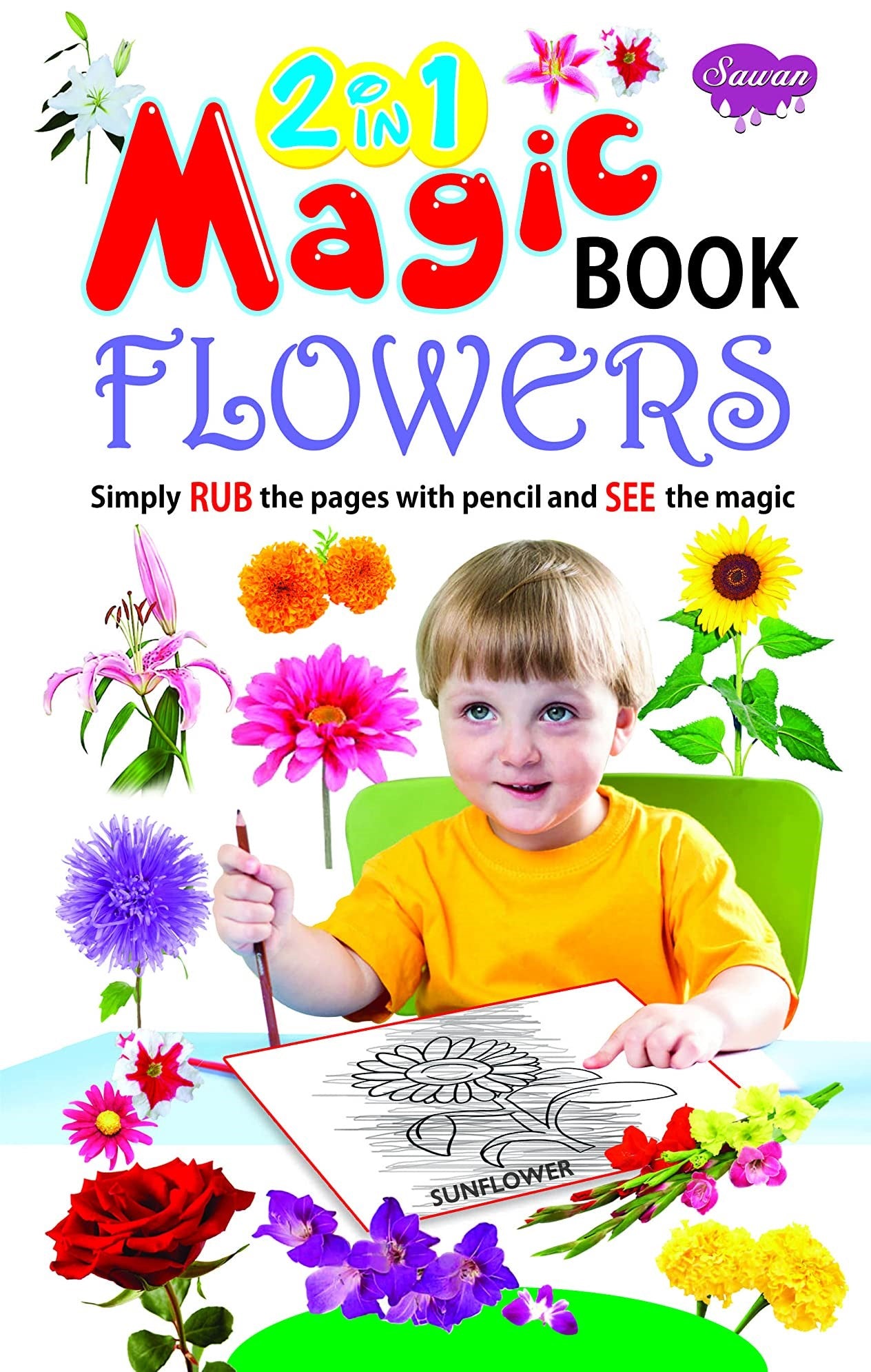 2 In 1 Magic Book Flowers ,Vehicles – BookStation