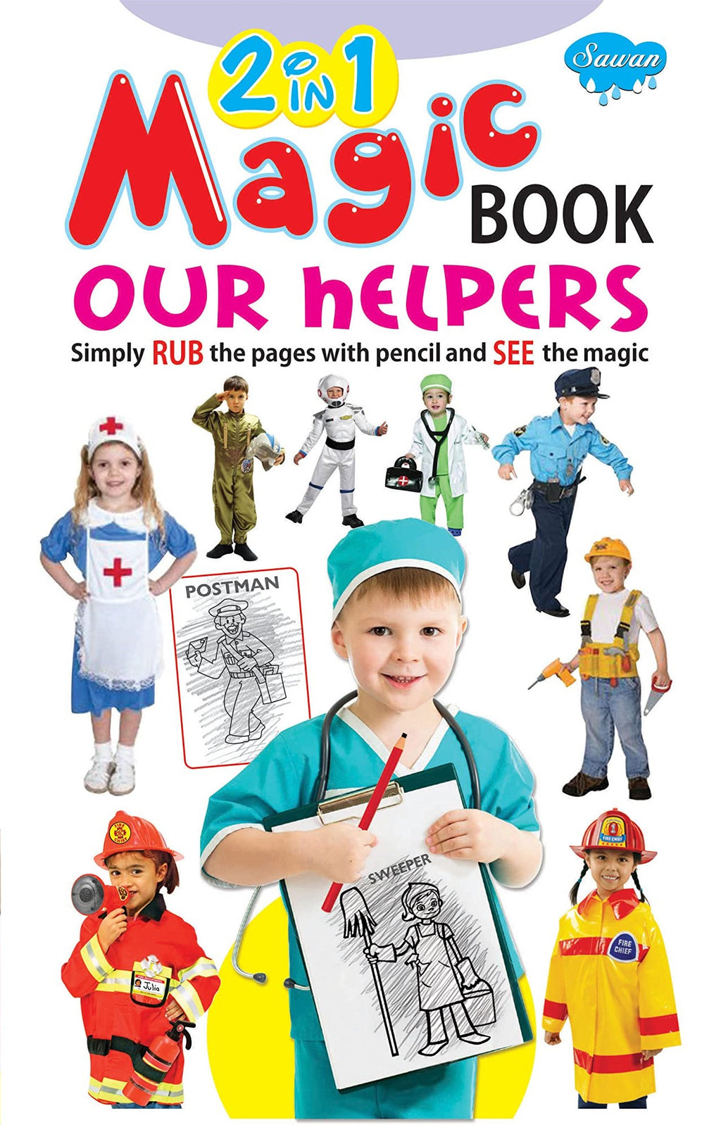 2 In 1 Magic Book Our Helpers,Actions – BookStation