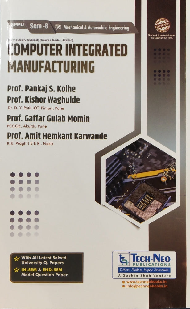 COMPUTER INTEGRATED MANUFACTURING (MECH/AUTO SEM 8) SPPU – BookStation