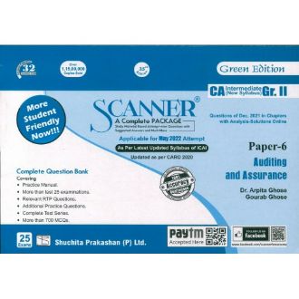 Auditing & Assurance Solved Scanner For CA Intermediate Group II Paper ...
