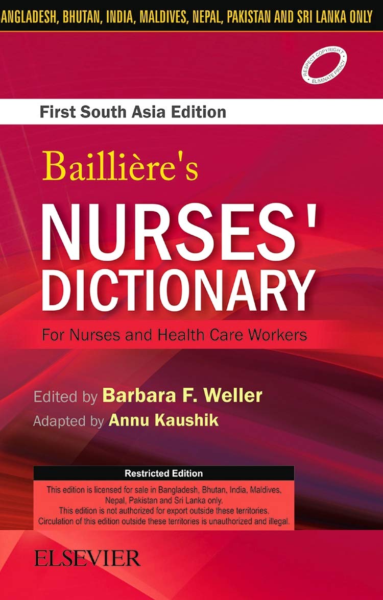 Bailliere's Nurses Dictionary For Nurses And Health Care Workers (1st – BookStation