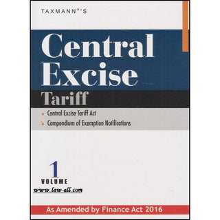 Central Excise Tariff Vol. 1 According to Finance Act 2016 – BookStation