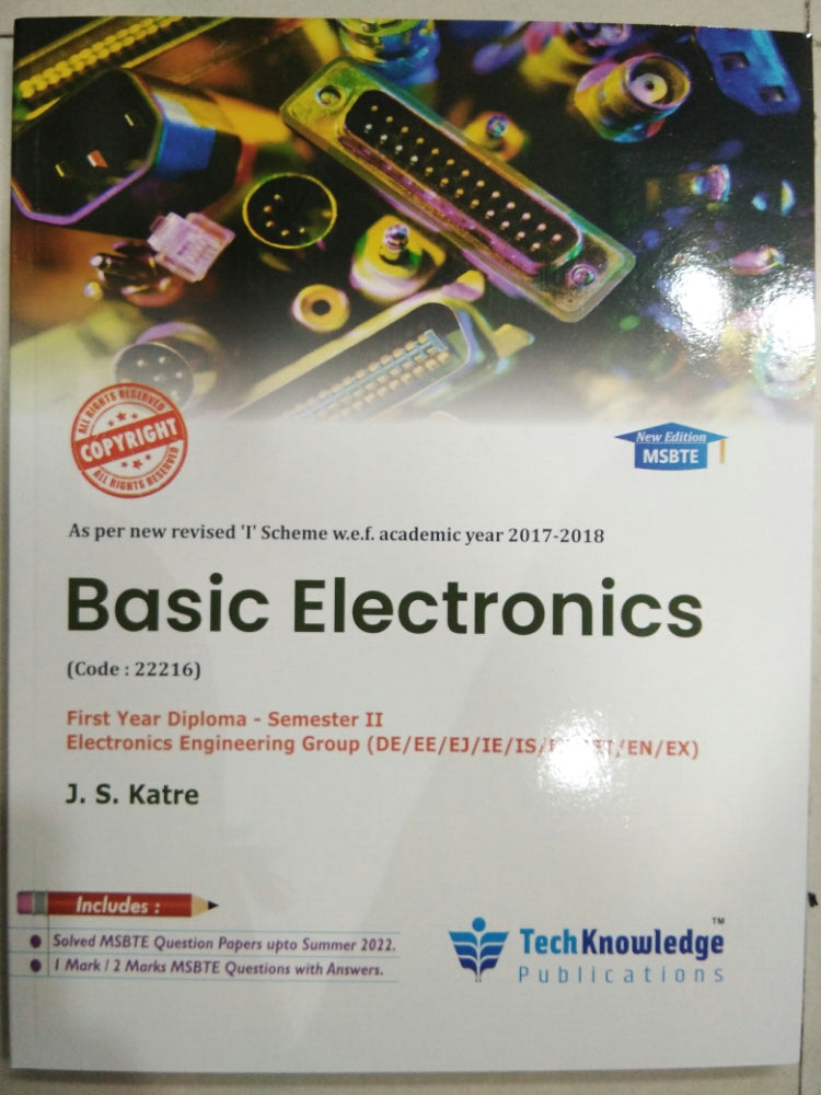BASIC ELECTRONICS : MSBTE F.Y. Diploma Sem II (Electronics Engineering – BookStation