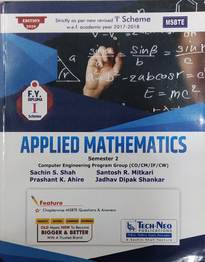 APPLIED MATHEMATICS : Sem 2 MSBTE I Scheme F.Y Diploma (Computer Engin ...