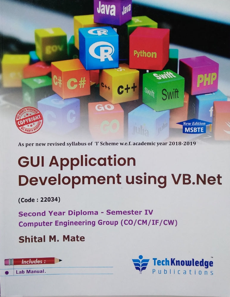 GUI Application Development Using VB.Net : MSBTE S.Y. Diploma Sem 4 Co – BookStation