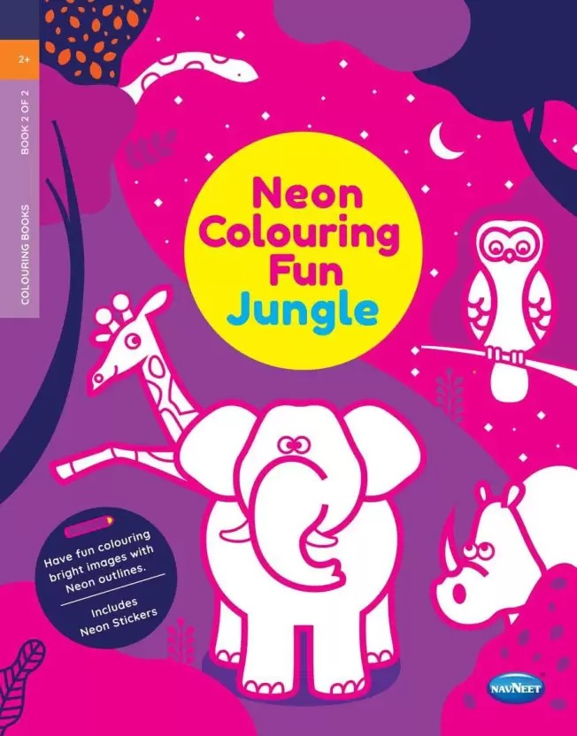 Neon Colouring Fun Jungle – BookStation