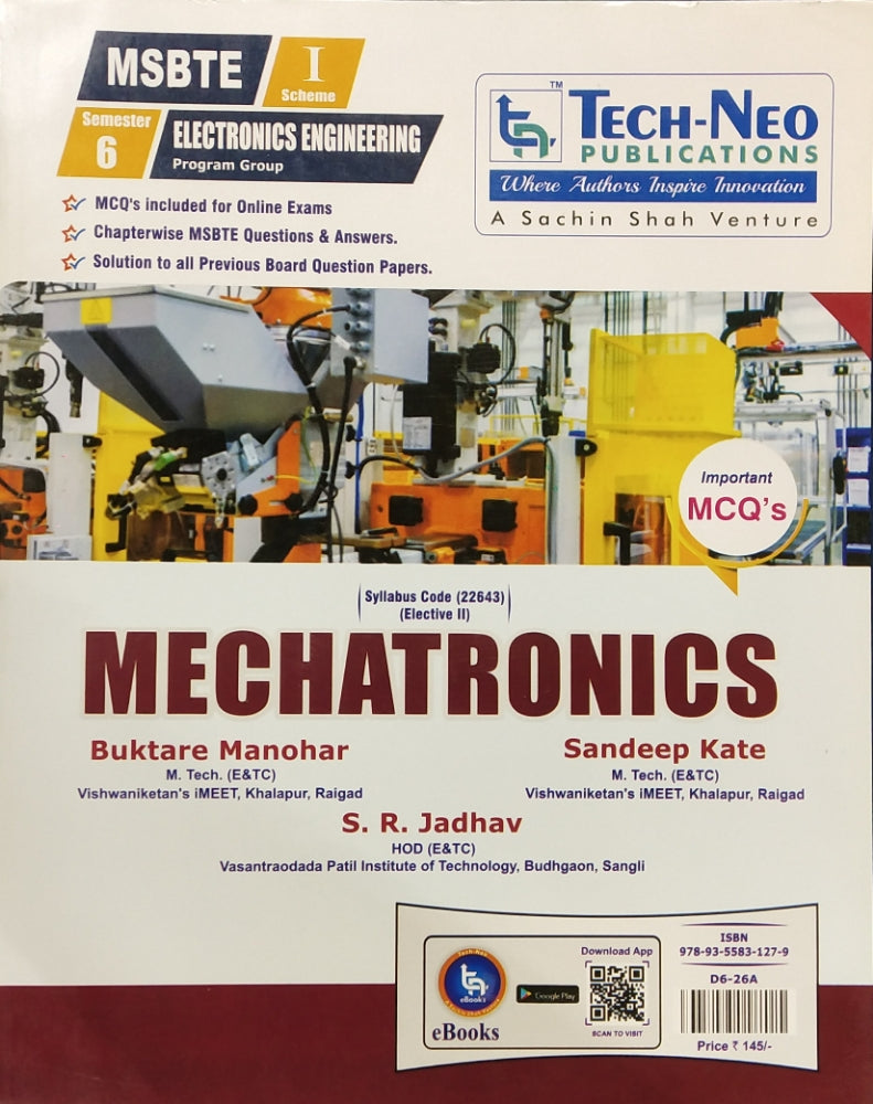 MECHATRONICS : Sem-6 MSBTE I Scheme (Electronics Engineering) – BookStation