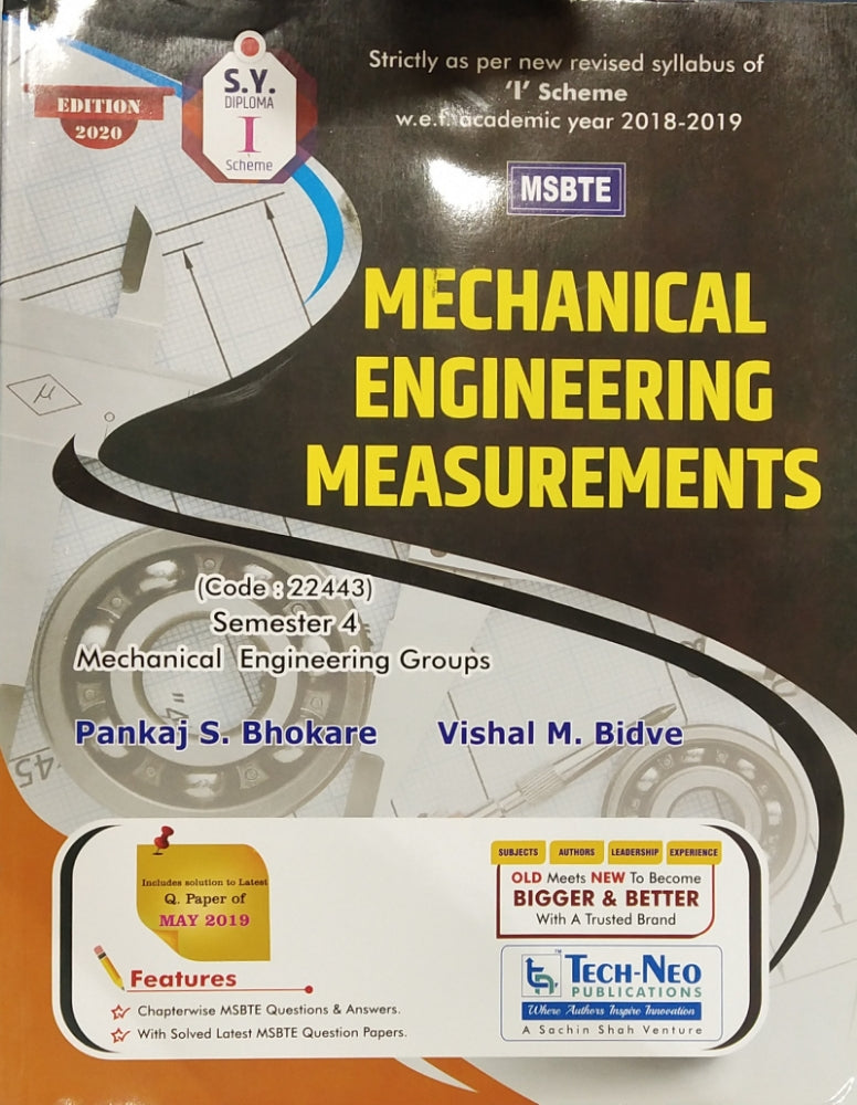 MECHAENGINEERING MEASUREMENTS : MSBTE S.Y. Diploma Sem 4 Mechanical En ...
